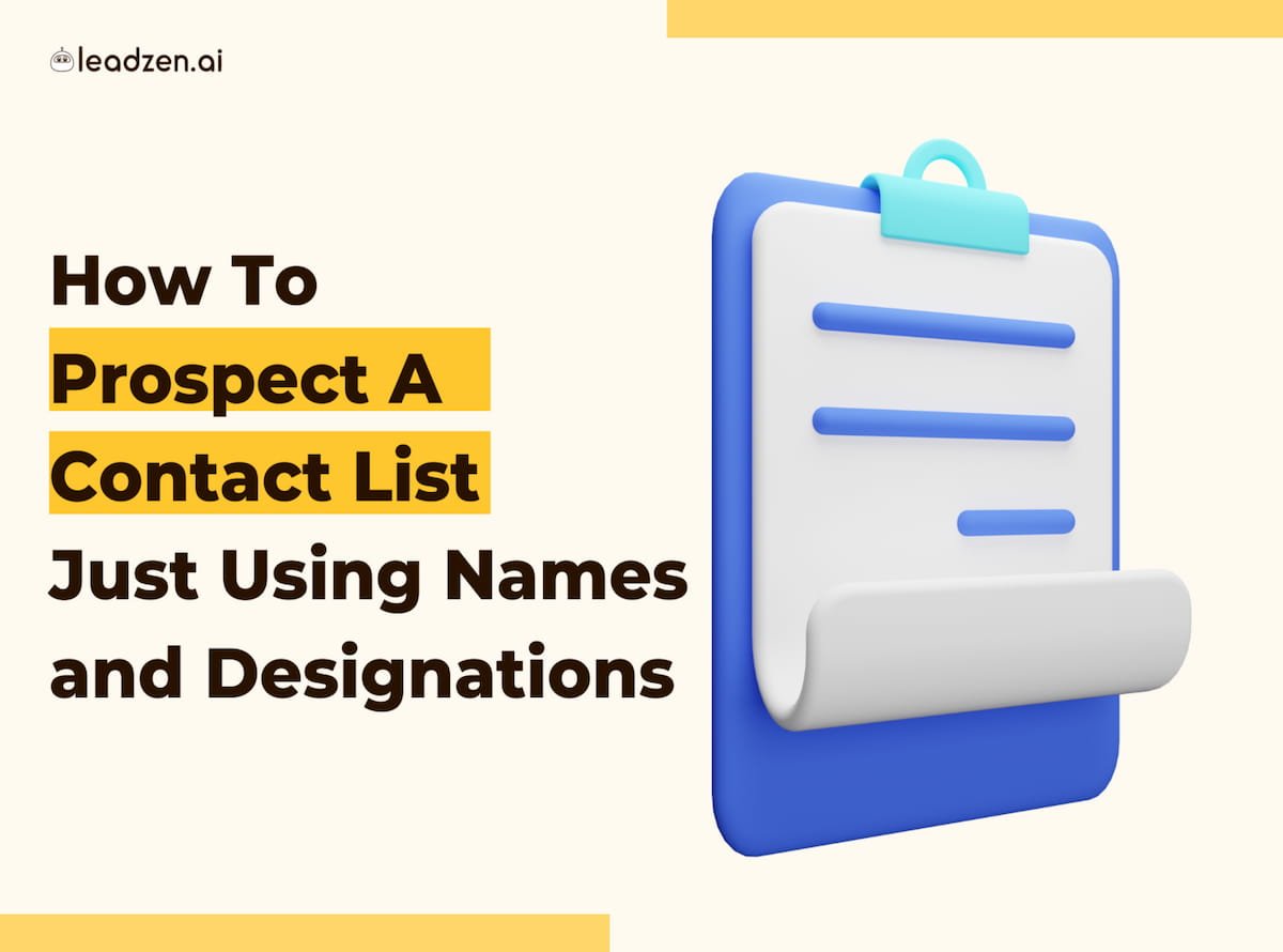 How To Build A Contact Database Using Names?